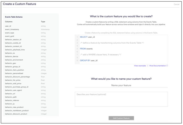 Complex Feature Engineering with a Simple UI - Vidora